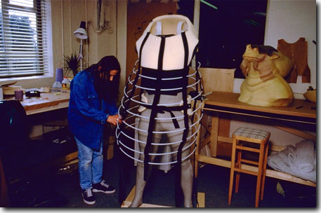 The picture below MIGHT be a shot of a rough Gungan costume, possibly ...